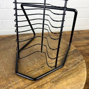 29 Tall Vintage Compact Disc Holder Black Metal Holds 48 Cds Storage CD ...