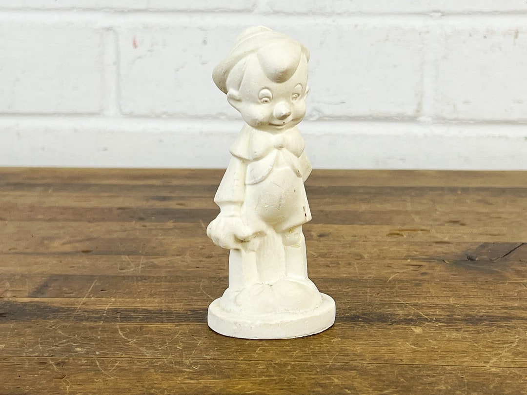1940 Vintage Pinocchio Figurine Walt Disney Blank Ceramic Pinocchio ...