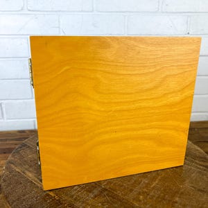 Vintage Wooden File Box With Box Joint Corners for 5x8 Cards 4x6 Index ...