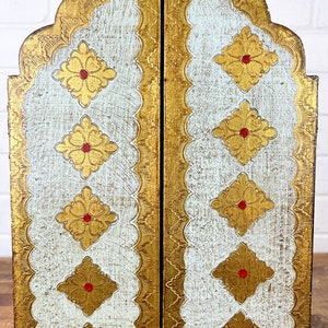 15 Large Vintage Triptych Gesso Gilt Wood Madonna of the Book by ...