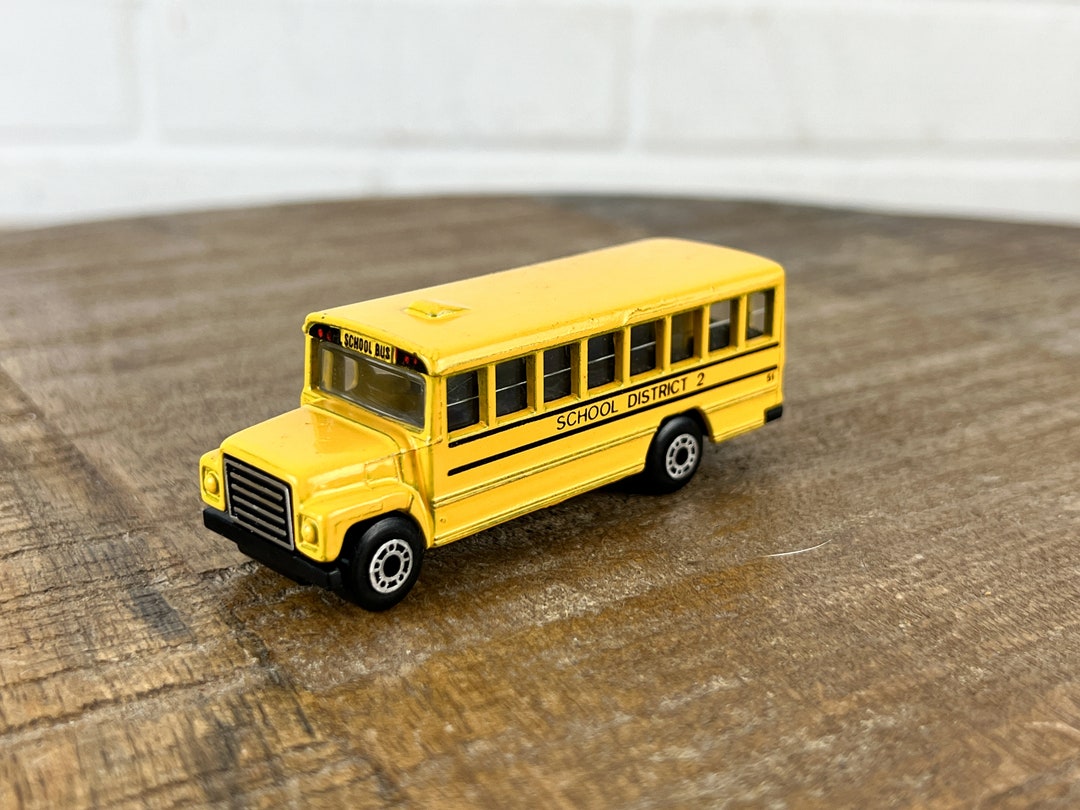 1985 Vintage Matchbox School Bus Diecast 1980s Metal Car Toy Diecast ...