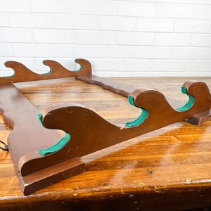 Vintage Wooden Gun Rack for Wall and Holds 3 Rifles Authentic - Etsy