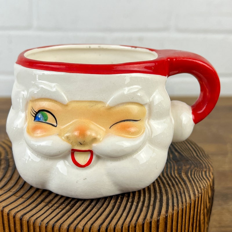 Vintage Santa Mugs - Etsy