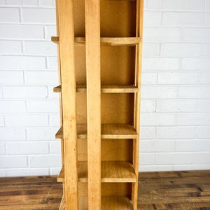 Rotating Vintage Napa Valley Wood CD Holder for 200 Cds Tall Large CD ...