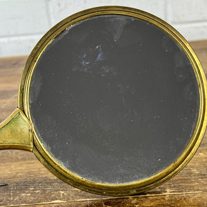 Vintage Gold Metal Handheld Mirror Make-up Bathroom Mirror Decorative ...