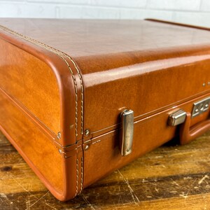 Vintage Royal Traveller Brown Briefcase Classic Mid Century Suitcase ...