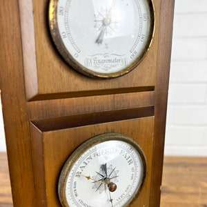 Vintage Distressed Wood Weather Station for Wall Authentic - Etsy