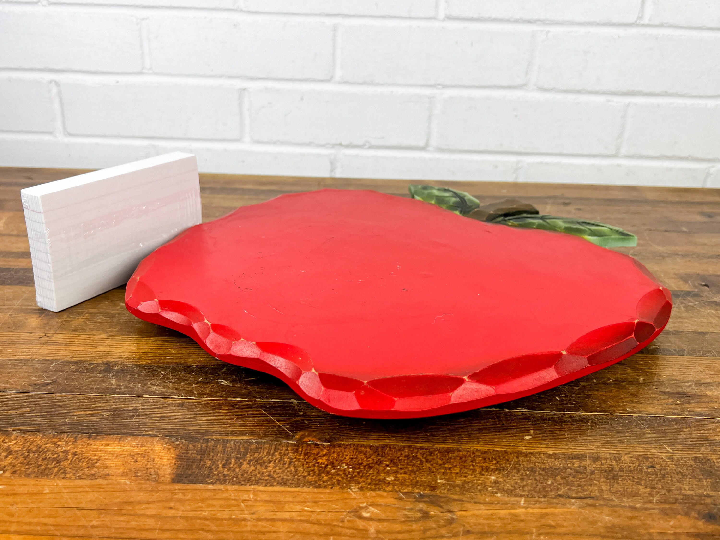 Vintage Red Apple Wooden Lazy Susan: Farmhouse Kitchen Decor - Etsy