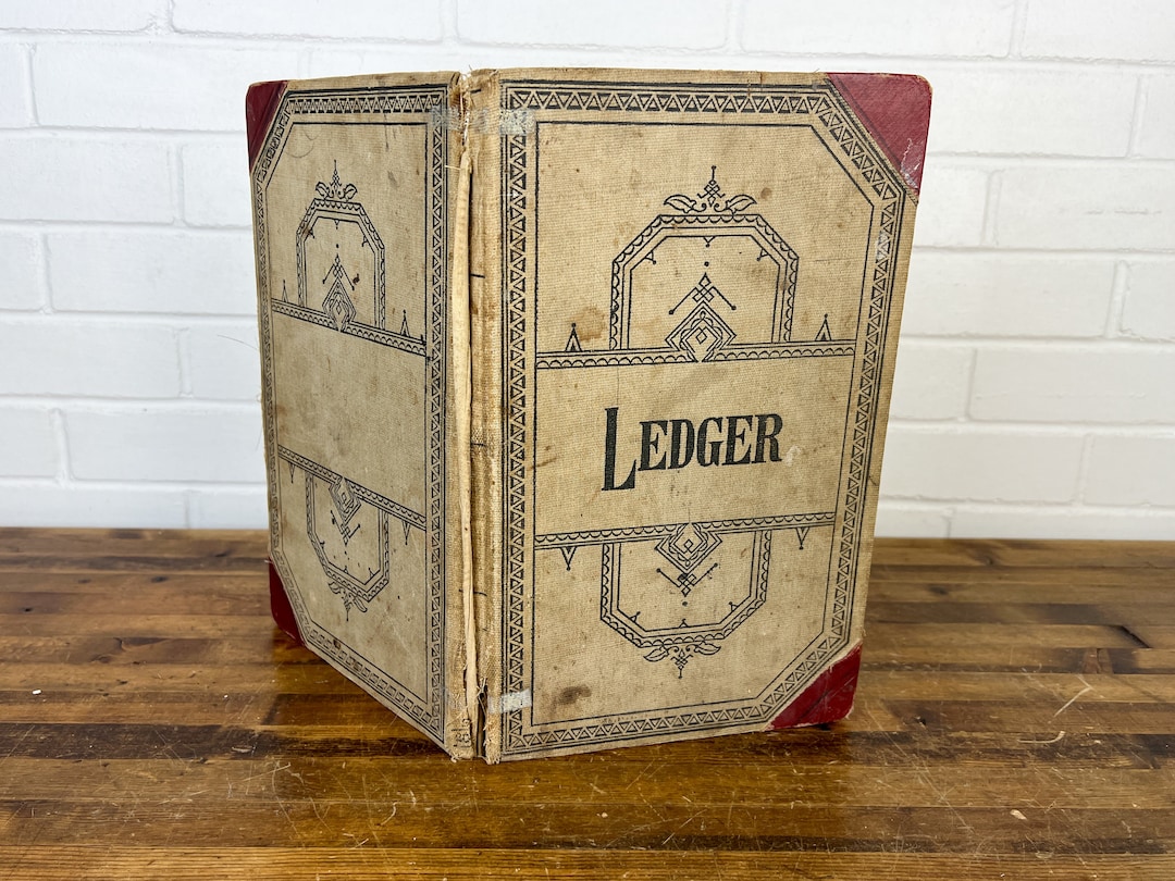 1940s Ledger Book Journal With Handwritten Notes Throughout Authentic ...