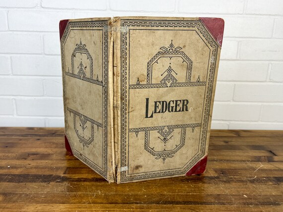 1940s Ledger Book Journal With Handwritten Notes Throughout - Etsy