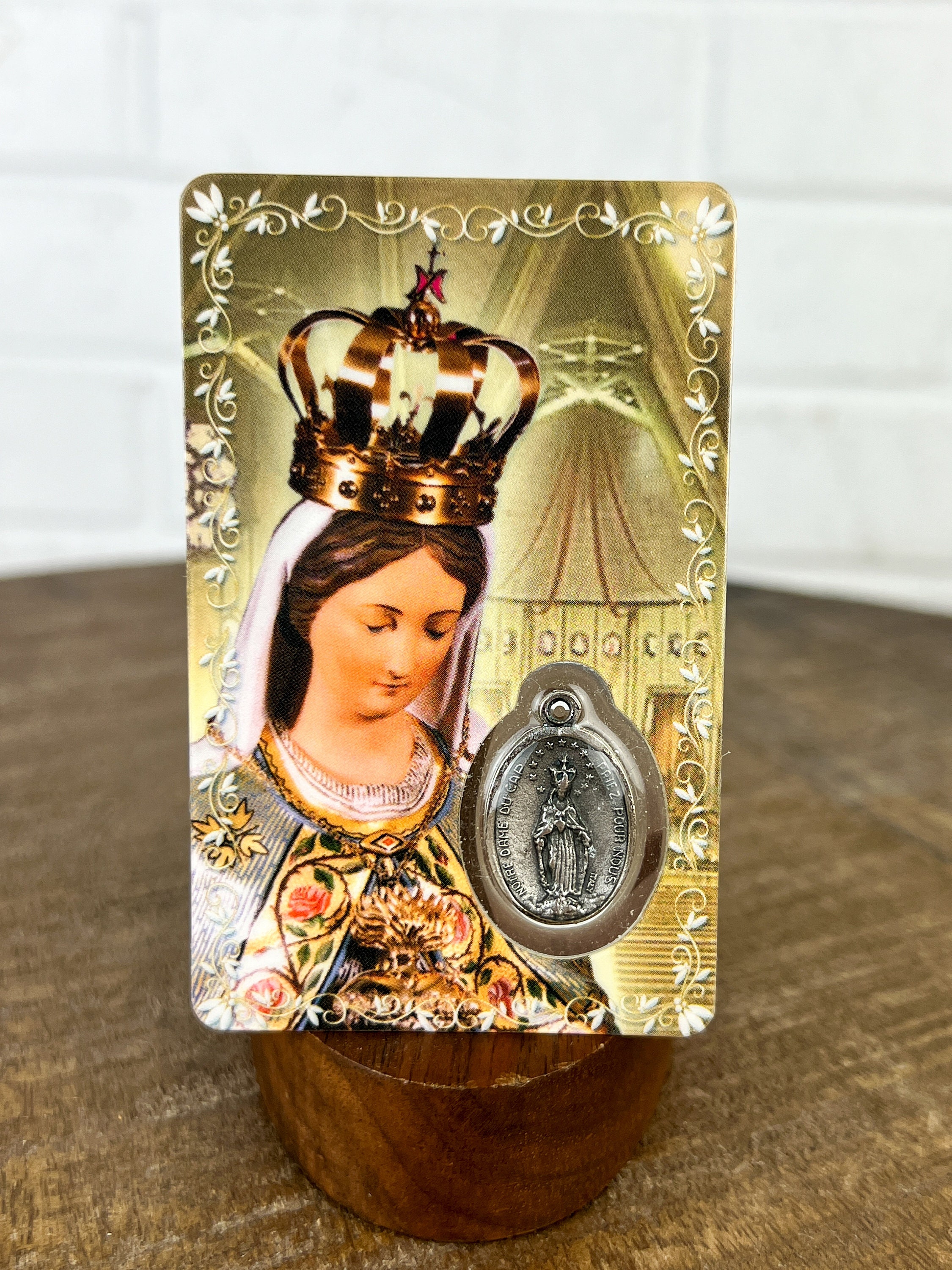 Vintage Holy Mary Medal Religious Metal Blessed Virgin Mary Pendant ...
