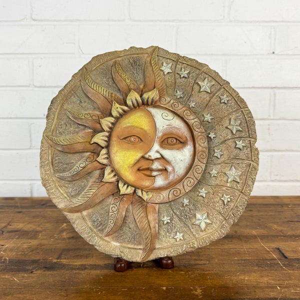 Moon Sun Wall Plaques - Etsy