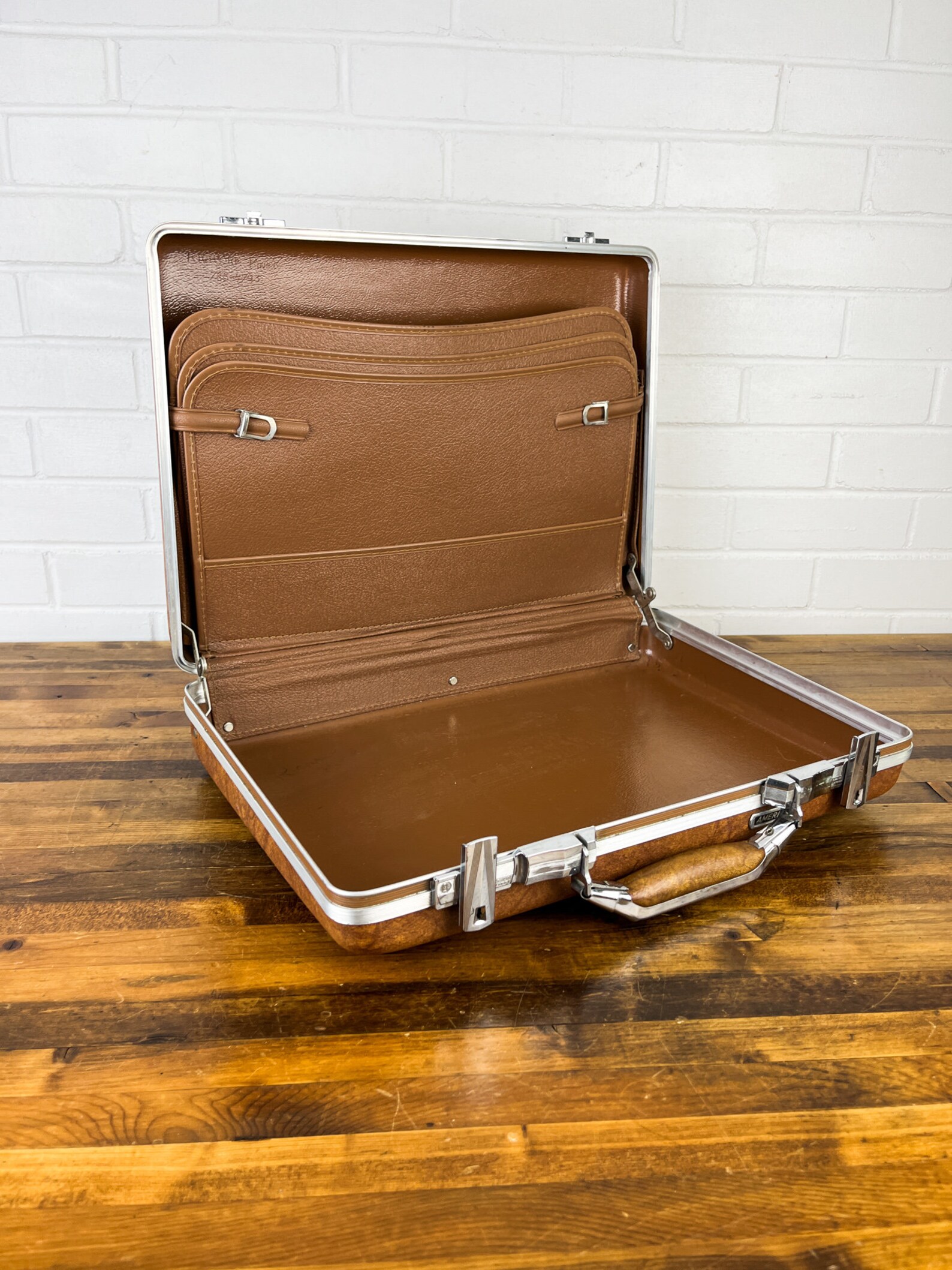 Vintage Brown American Polara Hard Sided Briefcase Brown With - Etsy