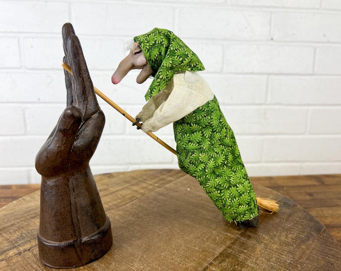 Rare Vintage Norwegian Good Luck Kitchen Witch Doll That Hangs Baba ...