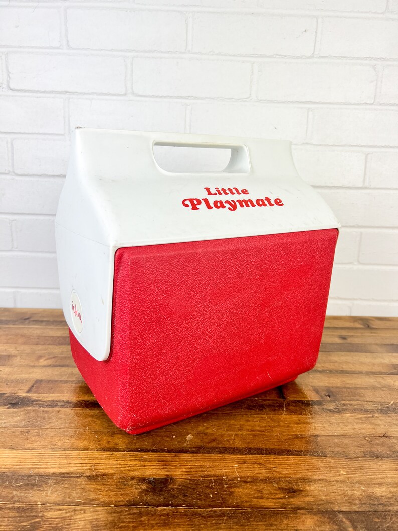 Vintage Red Igloo Little Playmate Portable Cooler With Red - Etsy