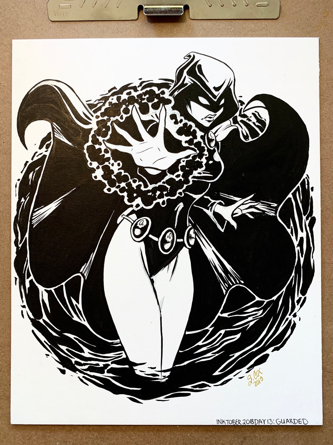 Raven Original Inktober Illustration - Etsy