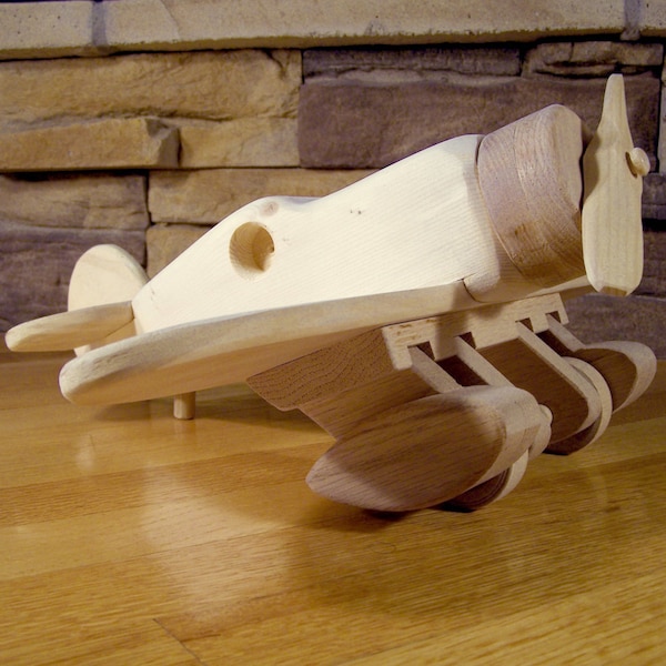 Wood Toy Airplane - Etsy