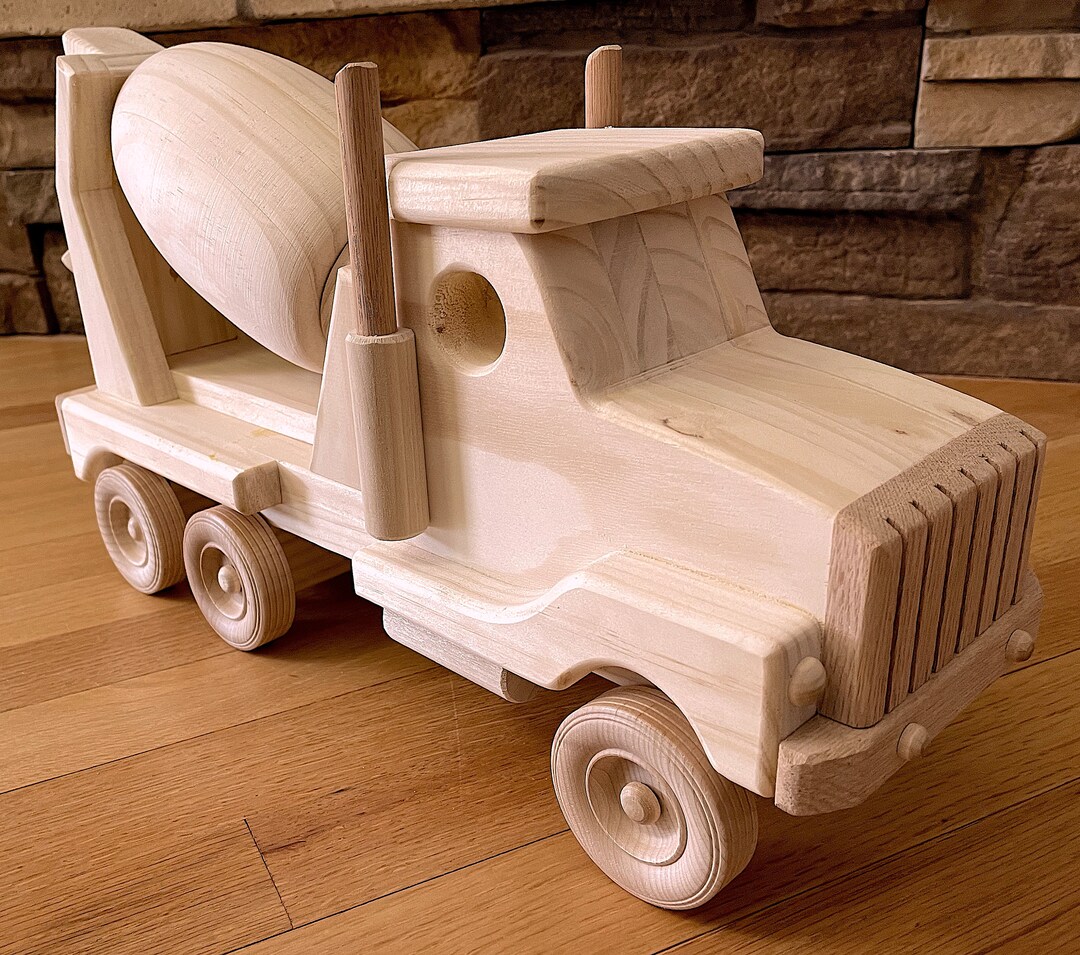 Handmade Wooden Cement/concrete Truck Toy - Etsy