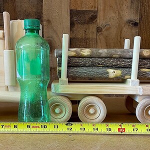 Handmade Wooden Log Truck Toy - Etsy
