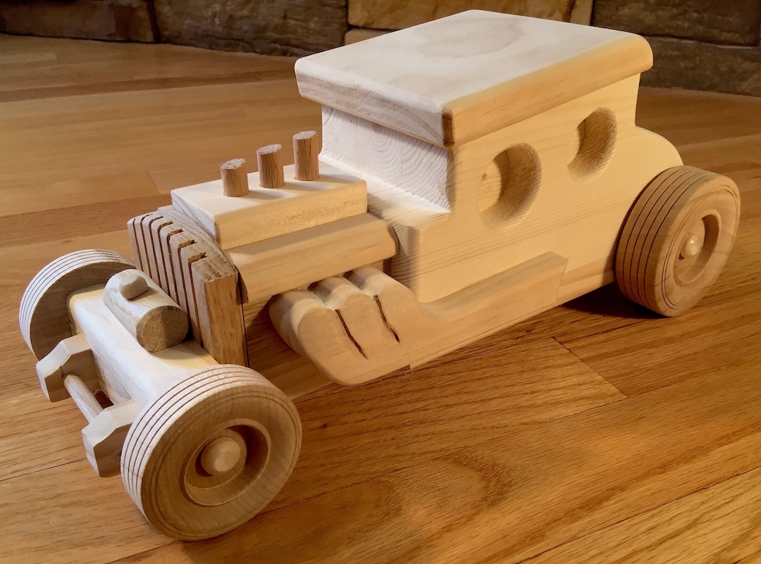 Handmade Wooden Hot Rod Car Toy - Etsy