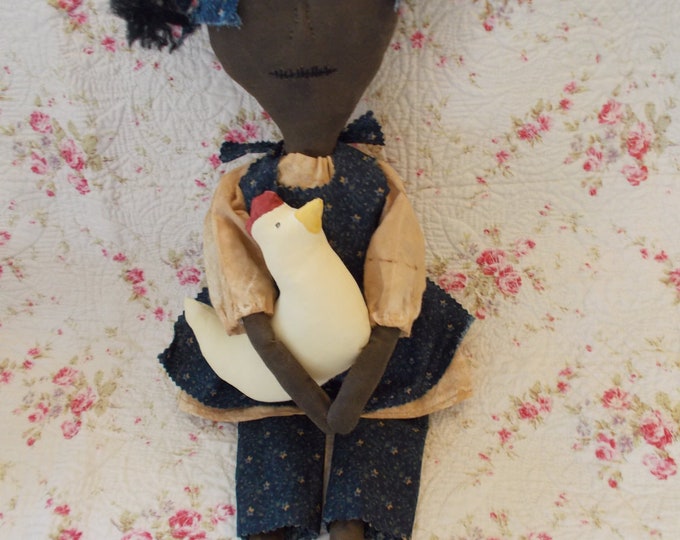 Handmade Collectible Primitive Prim Cloth Rag Doll - Etsy