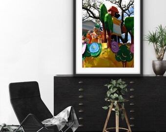 Neptune Carnival Float Photo New Orleans Photography Poseidon Wall Art ...