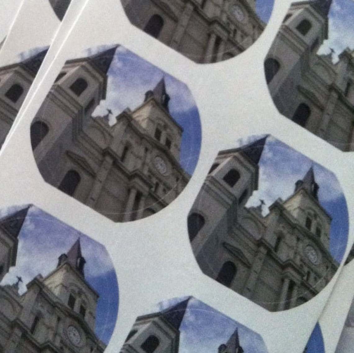 St. Louis Cathedral Stickers New Orleans French Quarter Self Adhesive ...