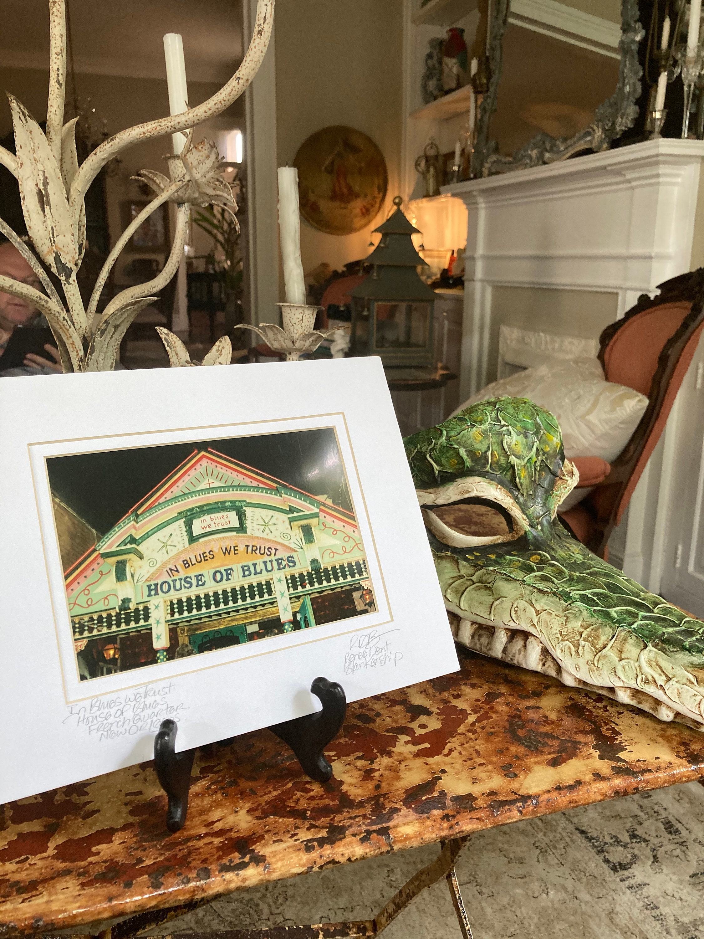 House of Blues Matted and Signed Photo Small Matted Art French Quarter ...