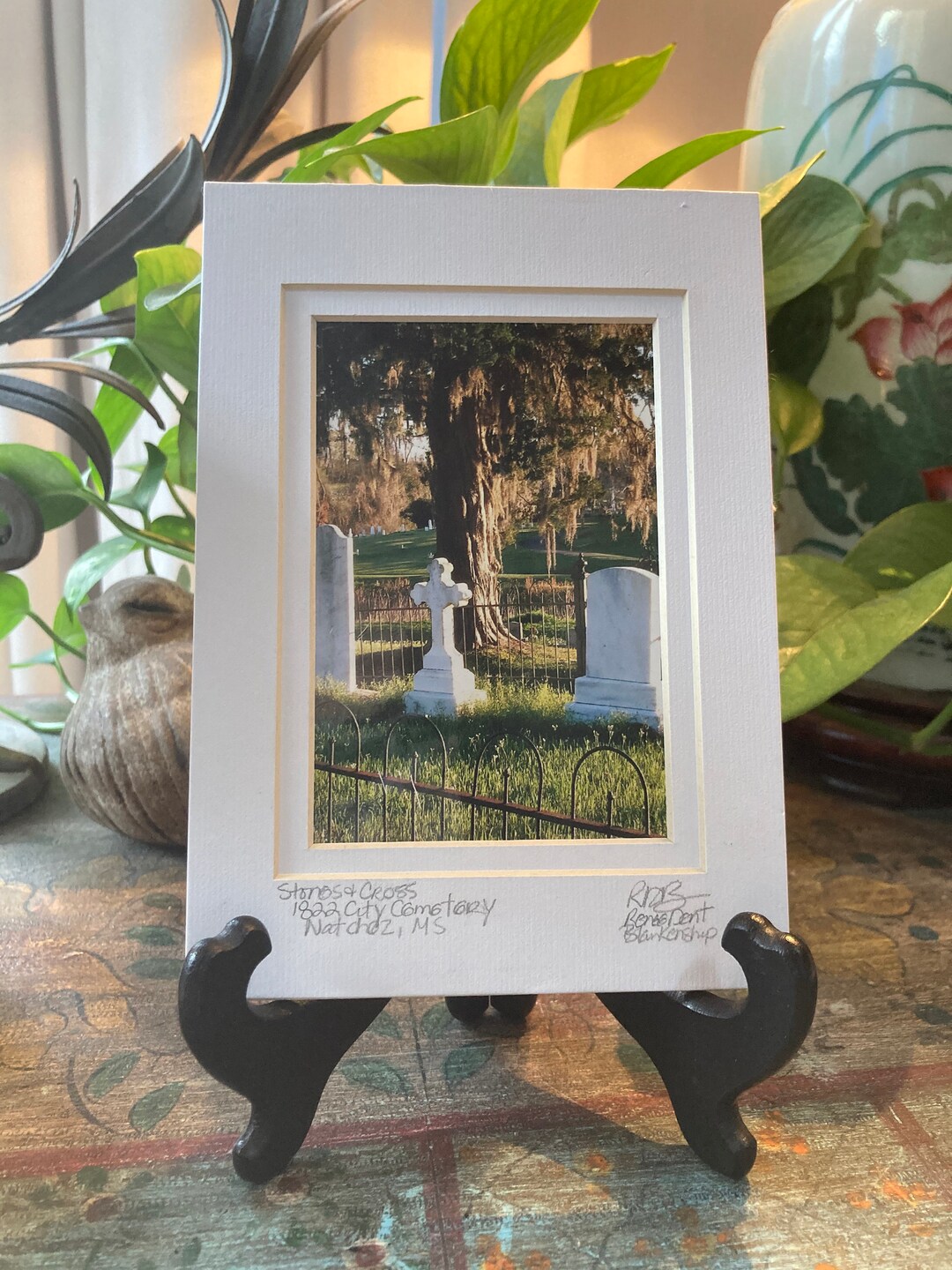 Natchez Cemetery Tiny Art - Matted and Signed - Southern Photography ...