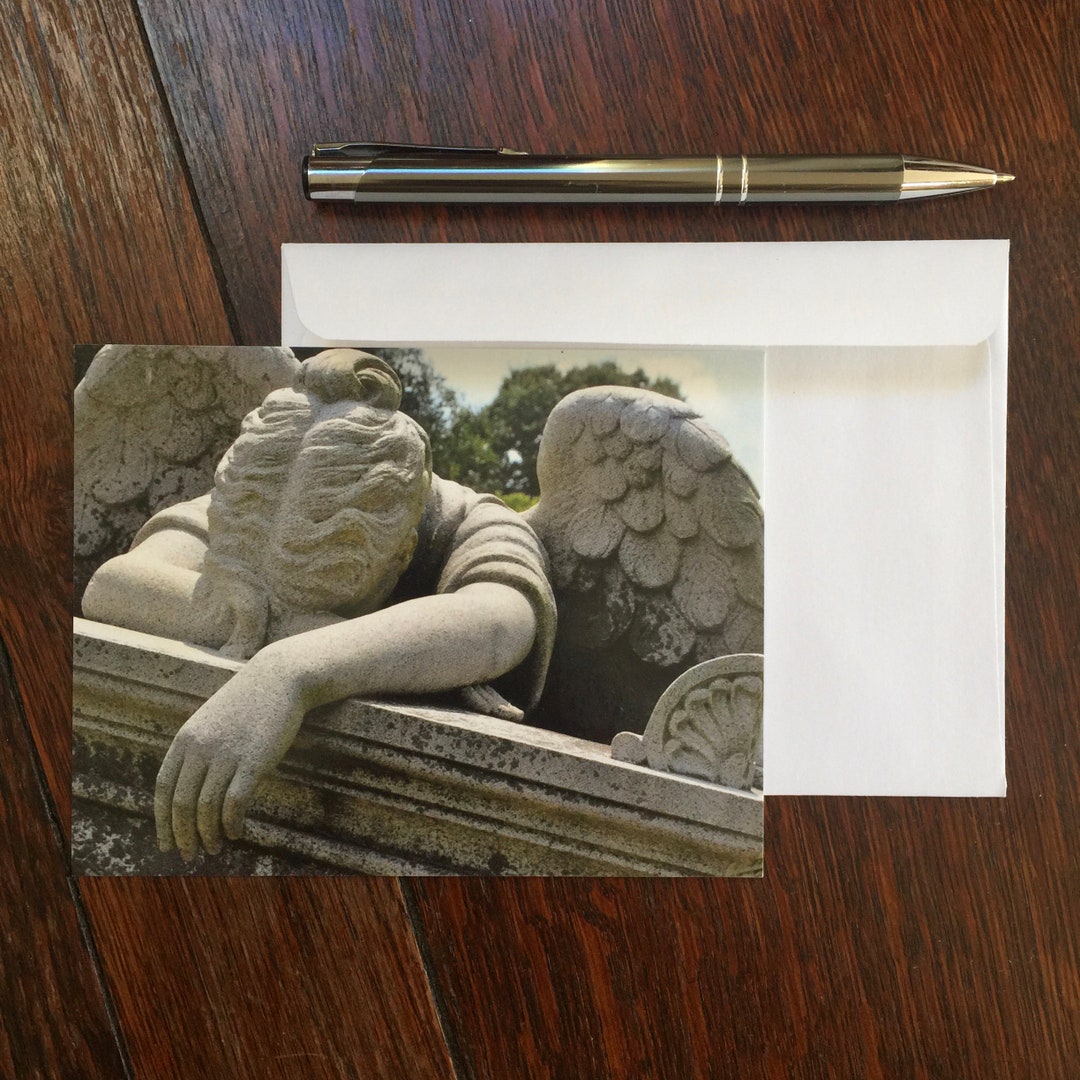 Angel Flat Cards Southern Photography Weeping Angel Note Cards Angel ...