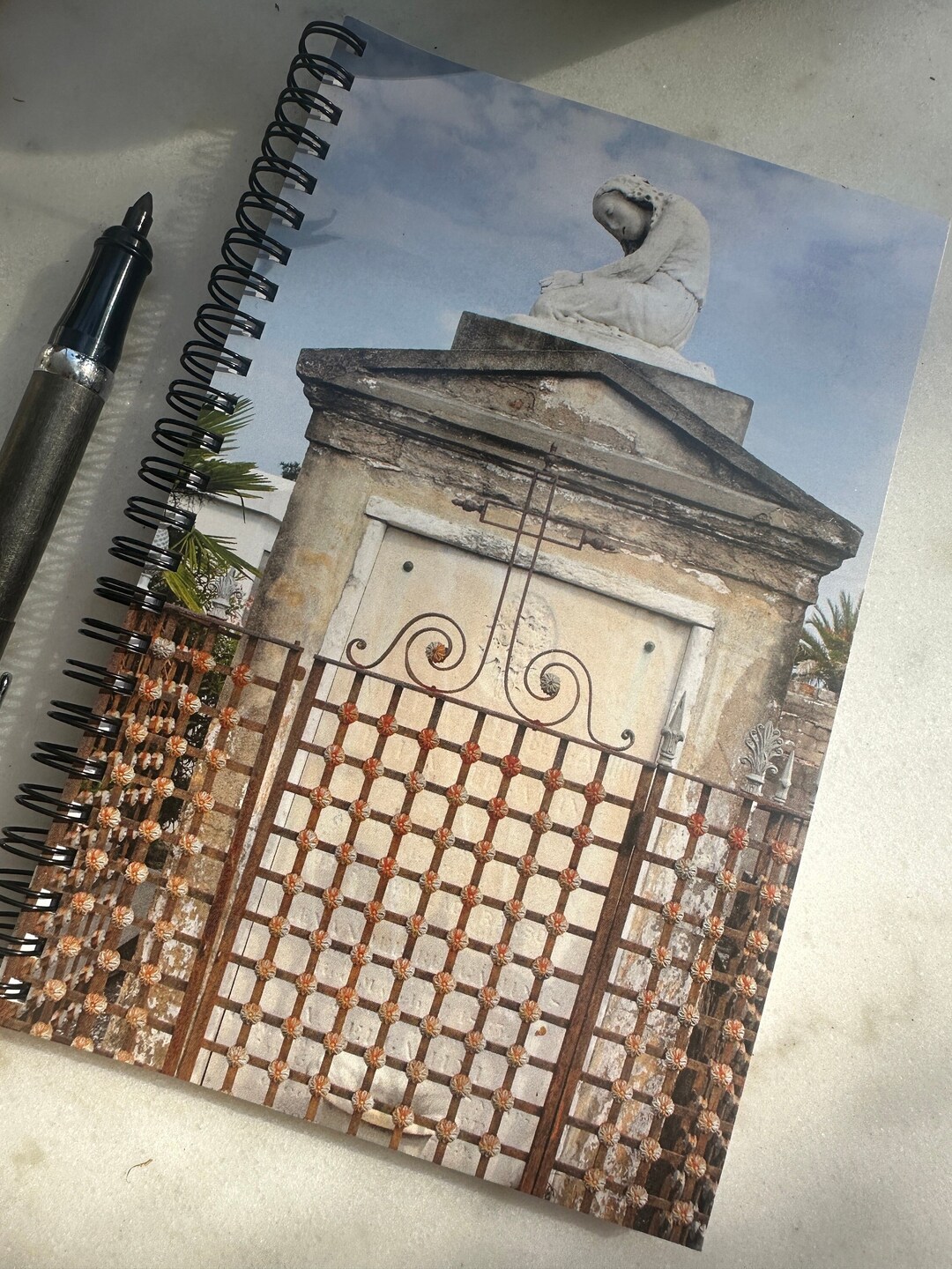 New Orleans Angel and Tomb Notebook Tomb and Angel Notebook Gift for ...