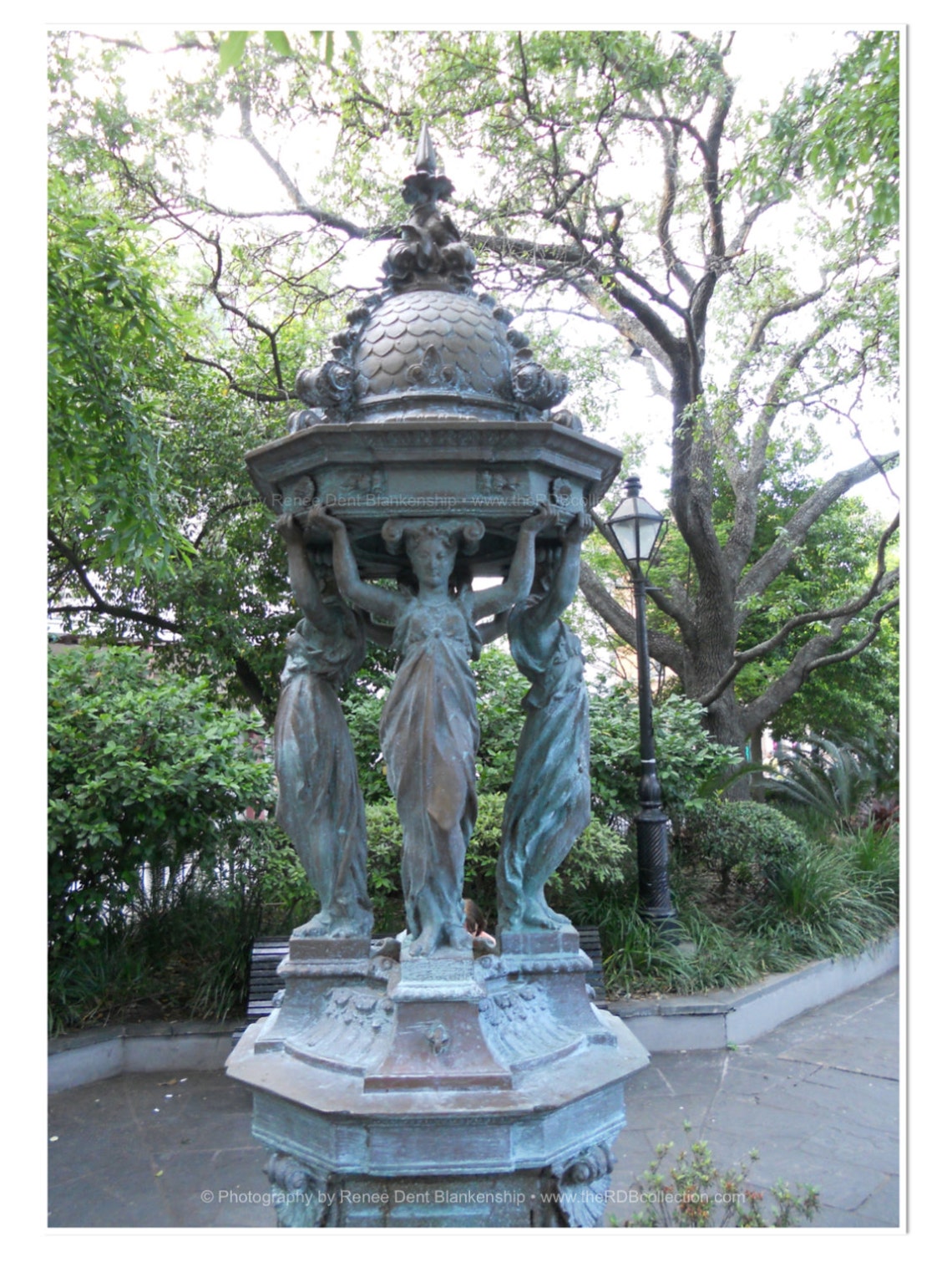 Fountain Statue Photo Wallace Water Fountain Print French | Etsy