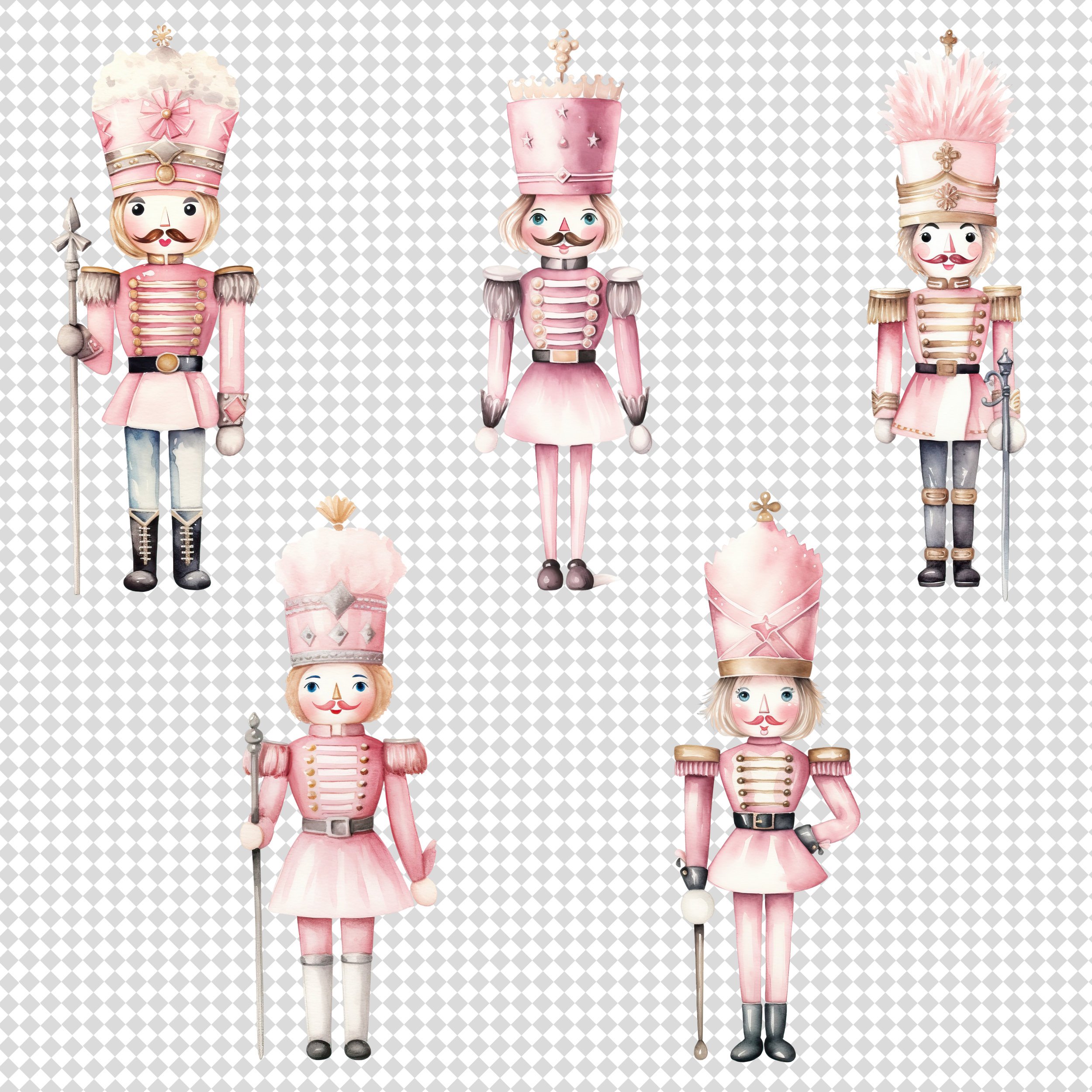 Retro Nutcracker Clipart Nutcracker Ballet Clipart Pink - Etsy