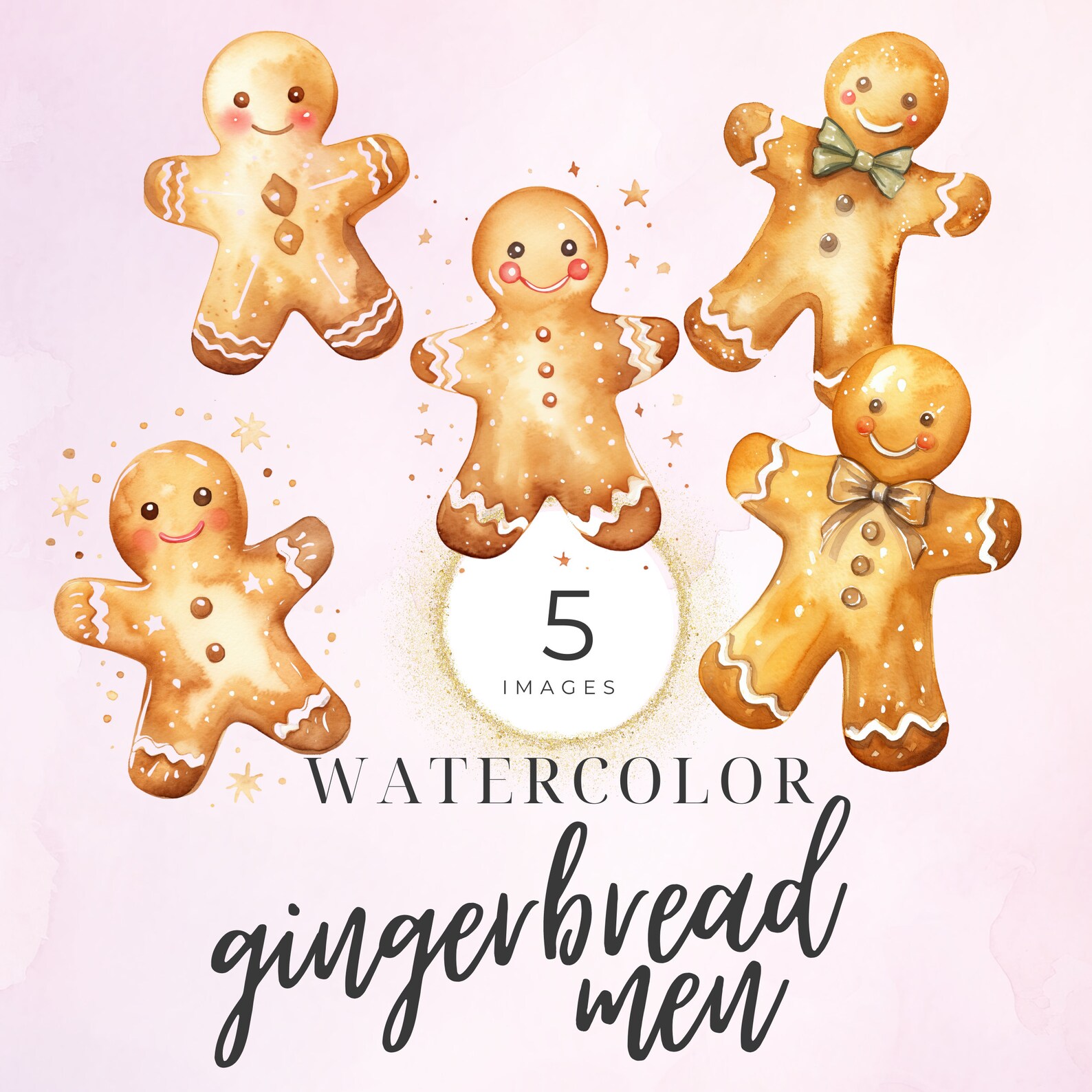 Sweet Christmas Clipart Gingerbread, Gingerbread Family Clipart ,cute ...