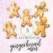 Sweet Christmas Clipart Gingerbread, Gingerbread Family Clipart ,cute ...