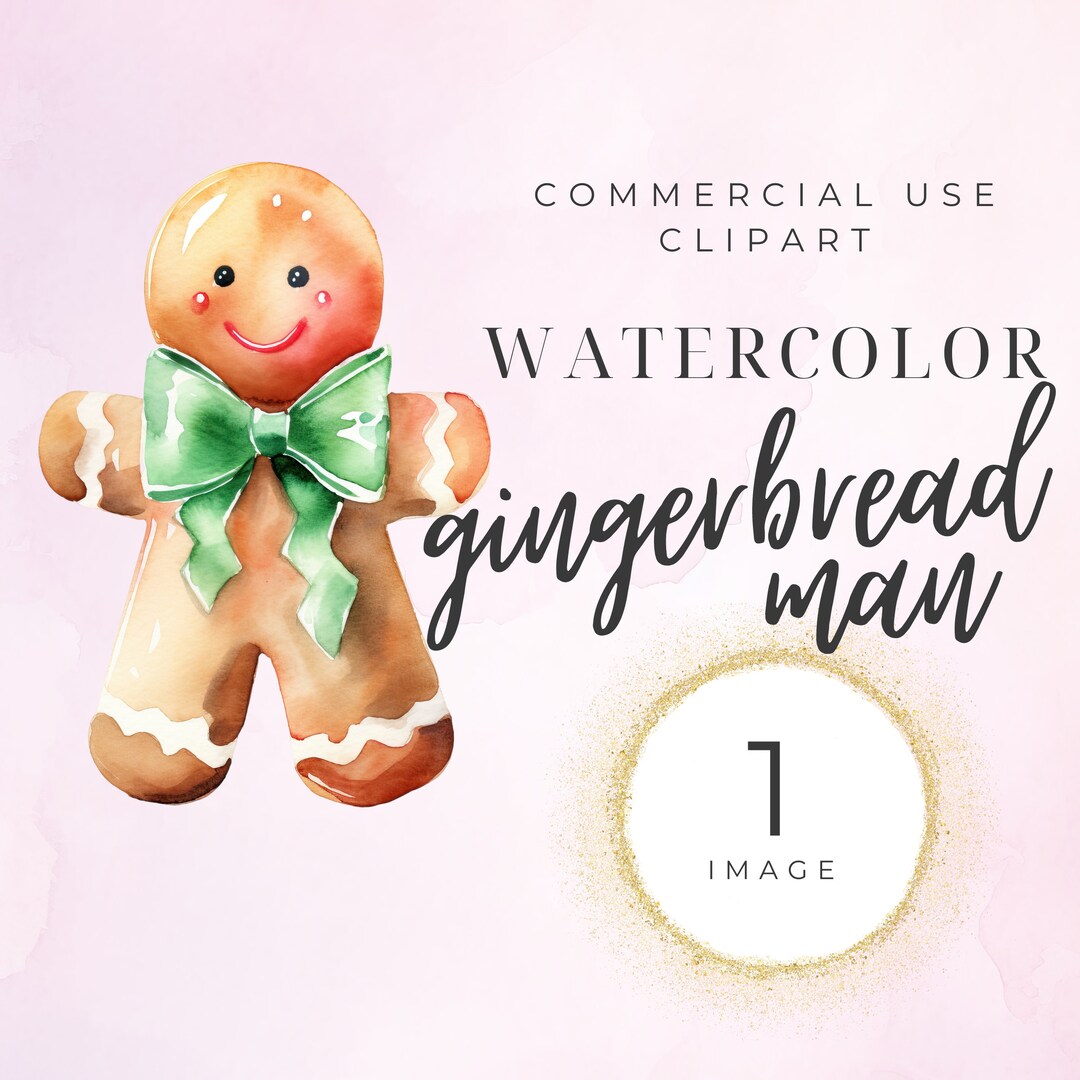 Sweet Christmas Clipart Gingerbread Gingerbread Family - Etsy