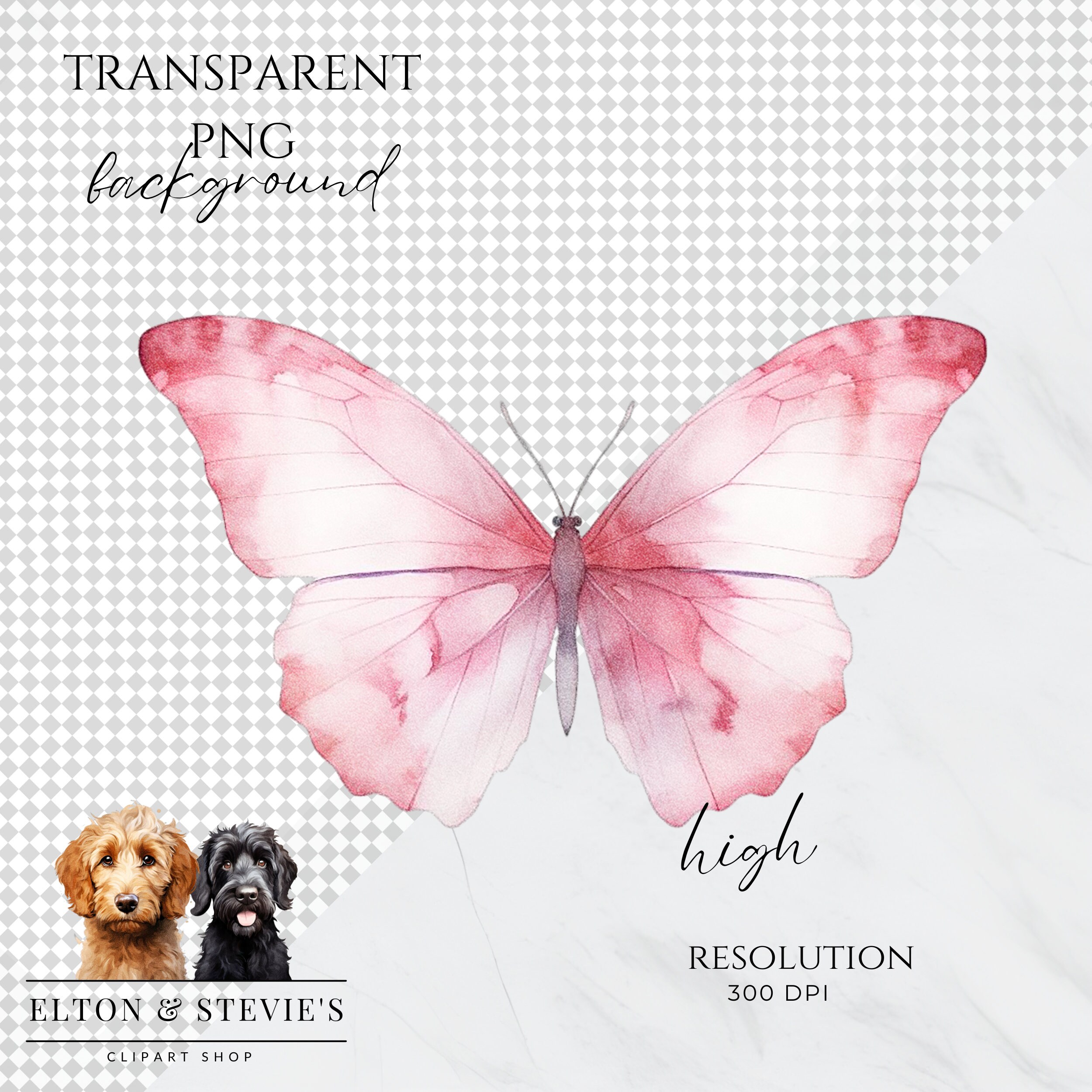 Transparent Background Pink Butterfly PNG, Commercial Use, Overlays ...