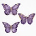 Purple Butterfly Clipart, Gold Glitter Butterflies Clip Art, Pastel ...