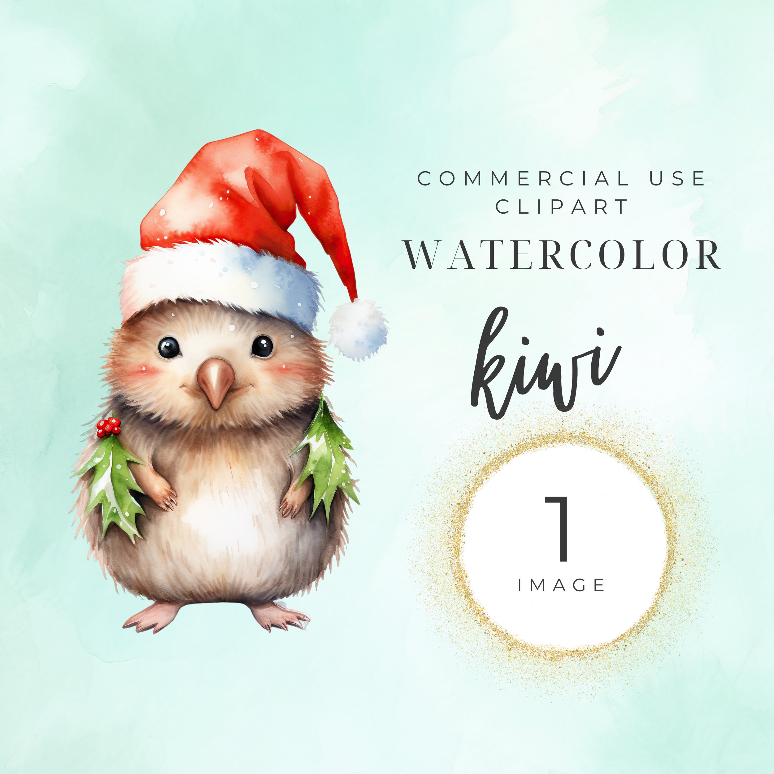 Australian Christmas Clipart Australia Animals Kiwi Aussie - Etsy