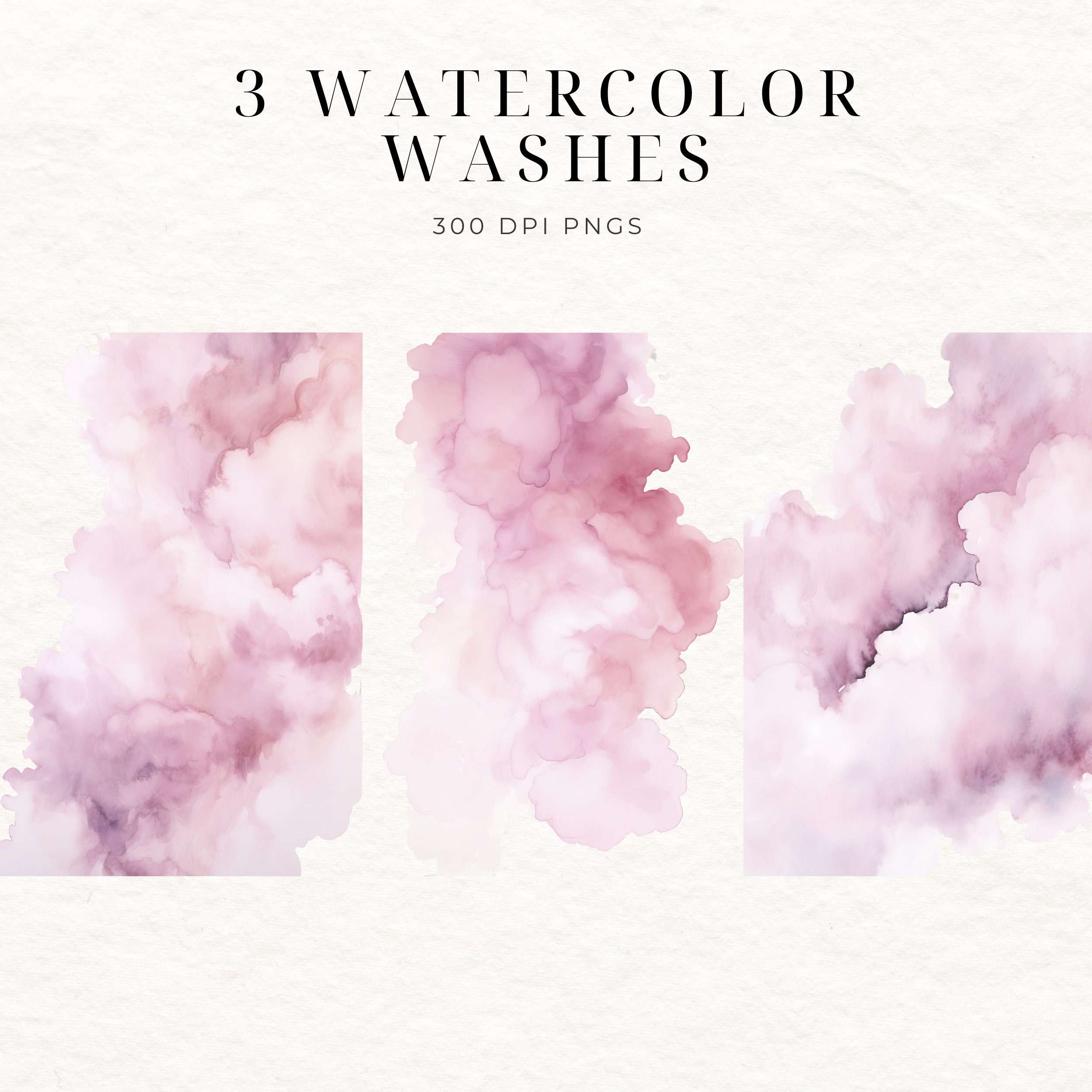 Watercolor Texture Clipart, Light Pink Colors Gradient, Digitized Paper ...