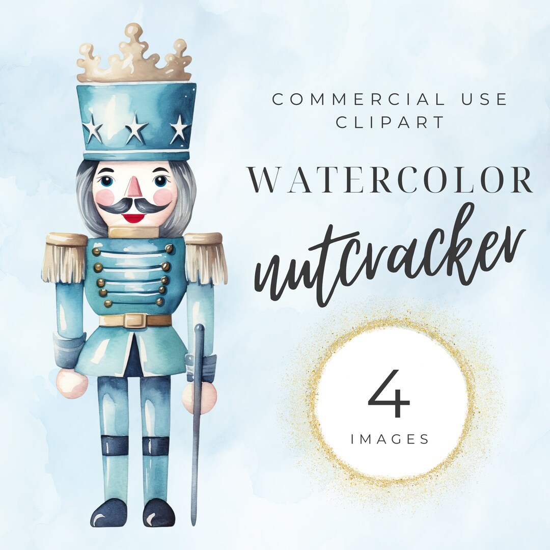 Watercolor Nutcracker Bundle Clipart, Pink Nutcracker Clipart ...