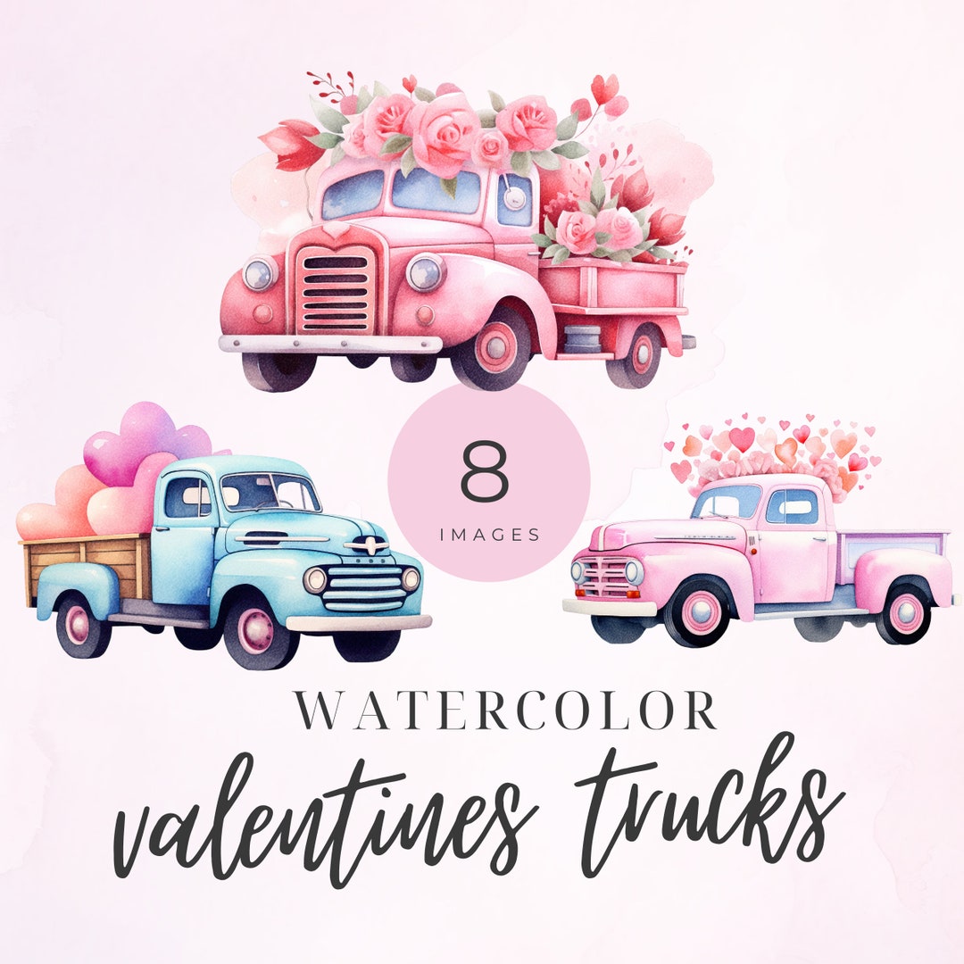 Valentines Truck Svg, Valentines Truck Digital File, Valentines Day ...