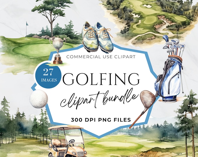 13 Golf Clipart Watercolor Golf Clubs Clip Art Sports High Quality Pngs ...