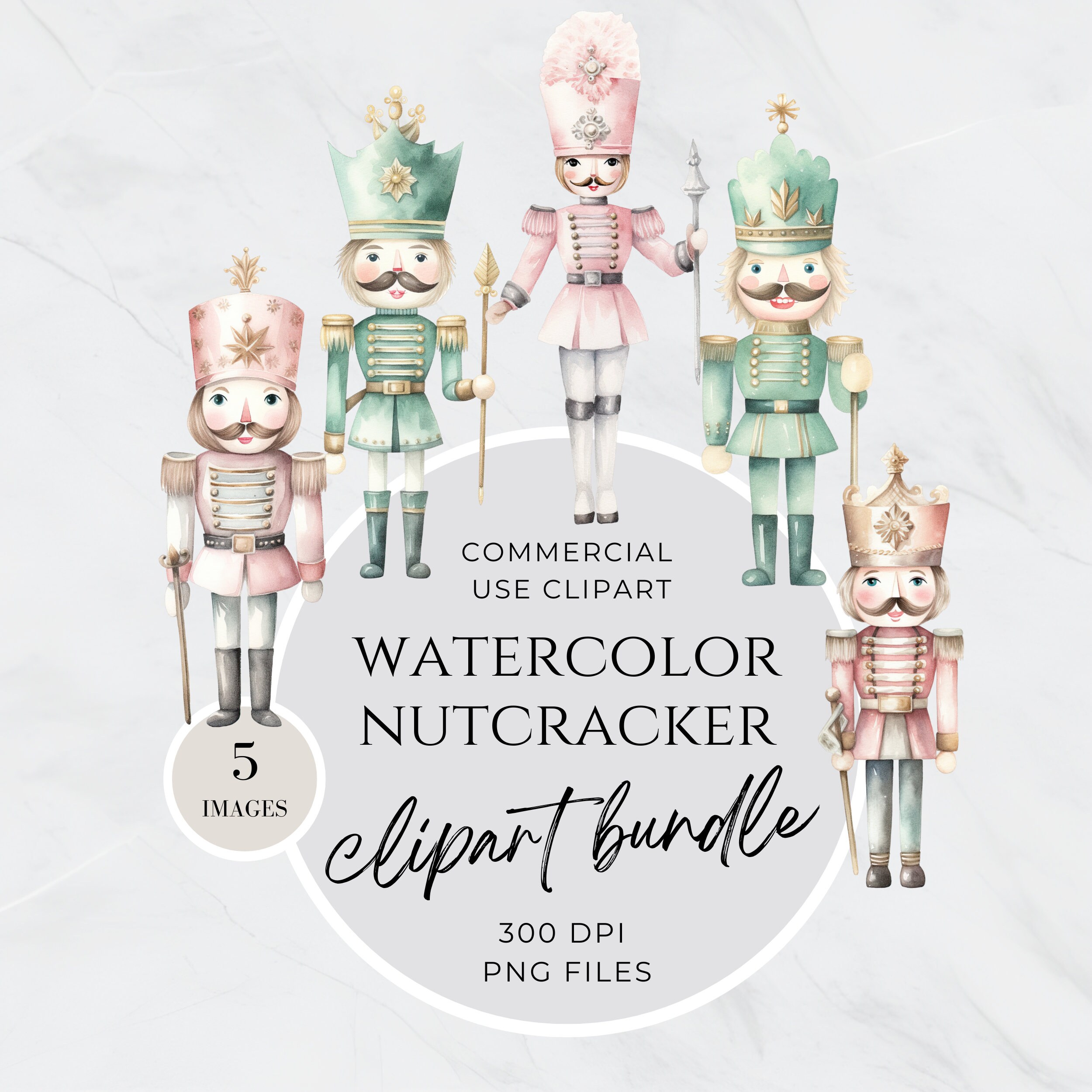 Christmas Nutcrackers Clipart, Nutcracker, Pastel PNG, Watercolor ...
