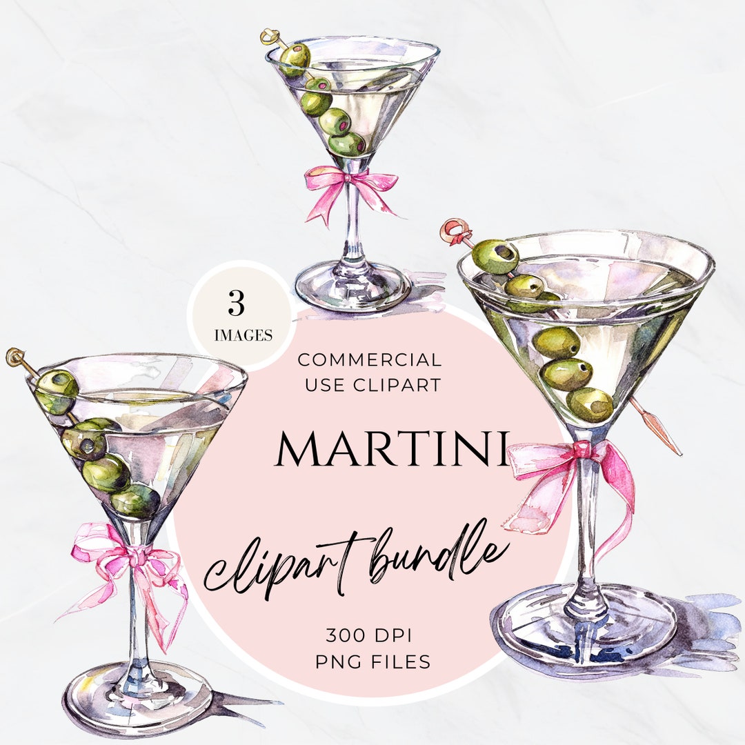 Martini Bow PNG, Bar Cart Clipart, Pink Bow Coquette, Bar Menu ...