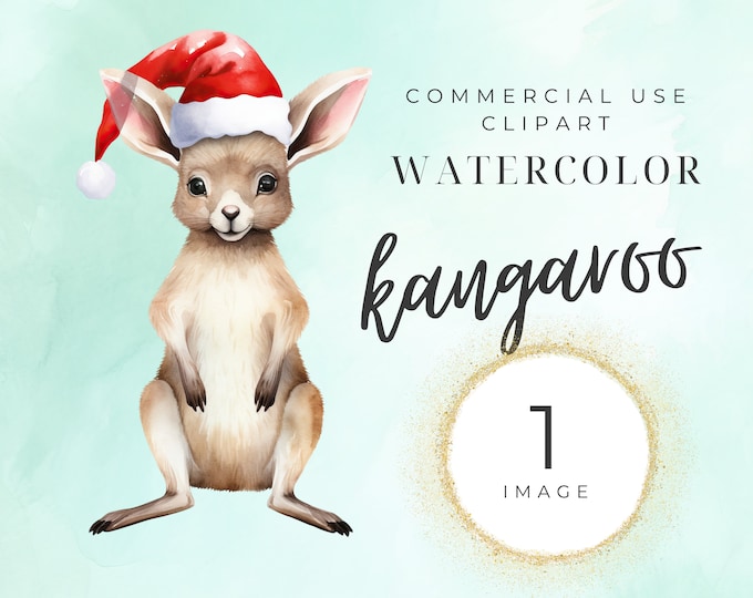 Australian Christmas Clipart, Commercial Use, Watercolor Clipart ...