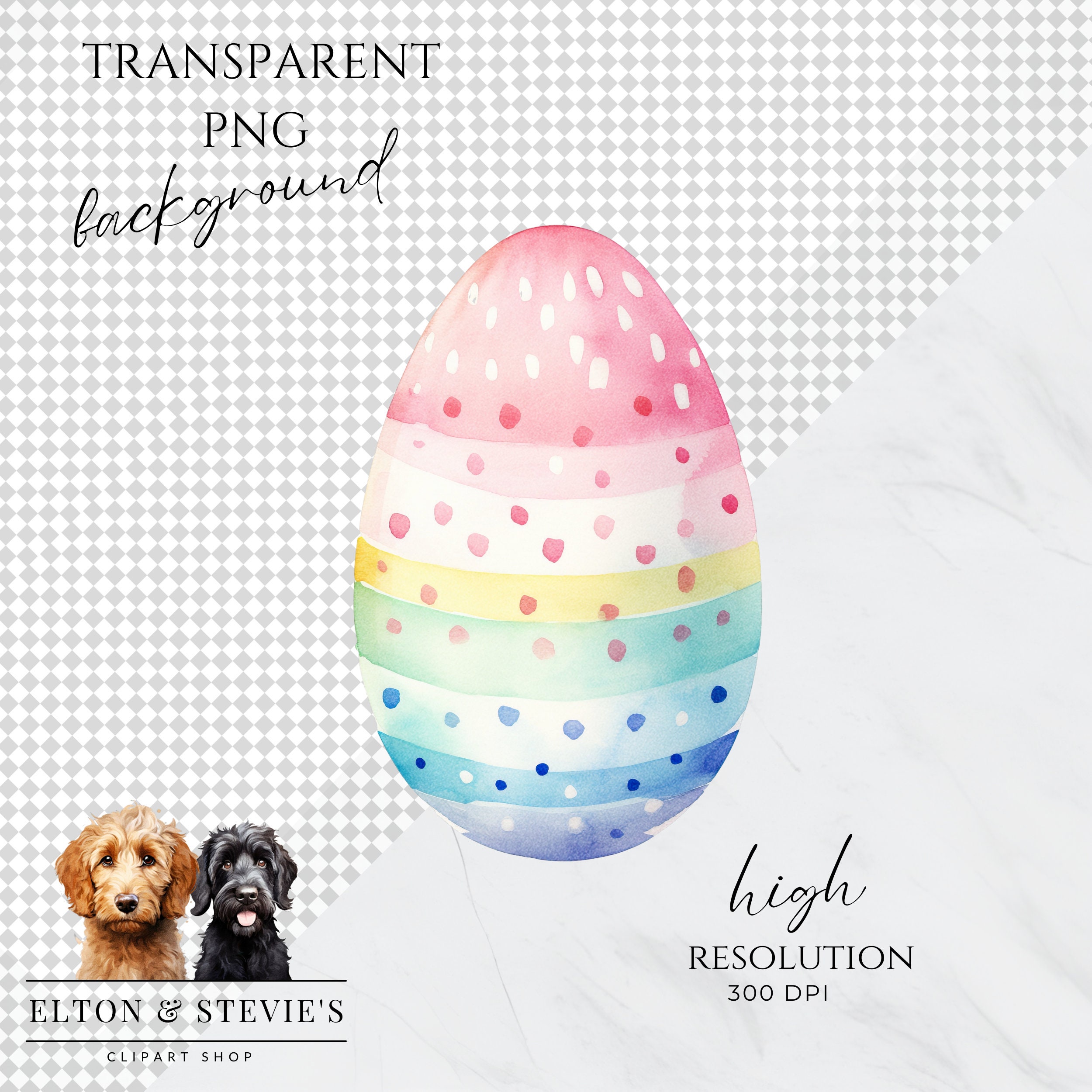 Pastel Easter Eggs Clipart, Floral Watercolor Easter Eggs Clip Art ...