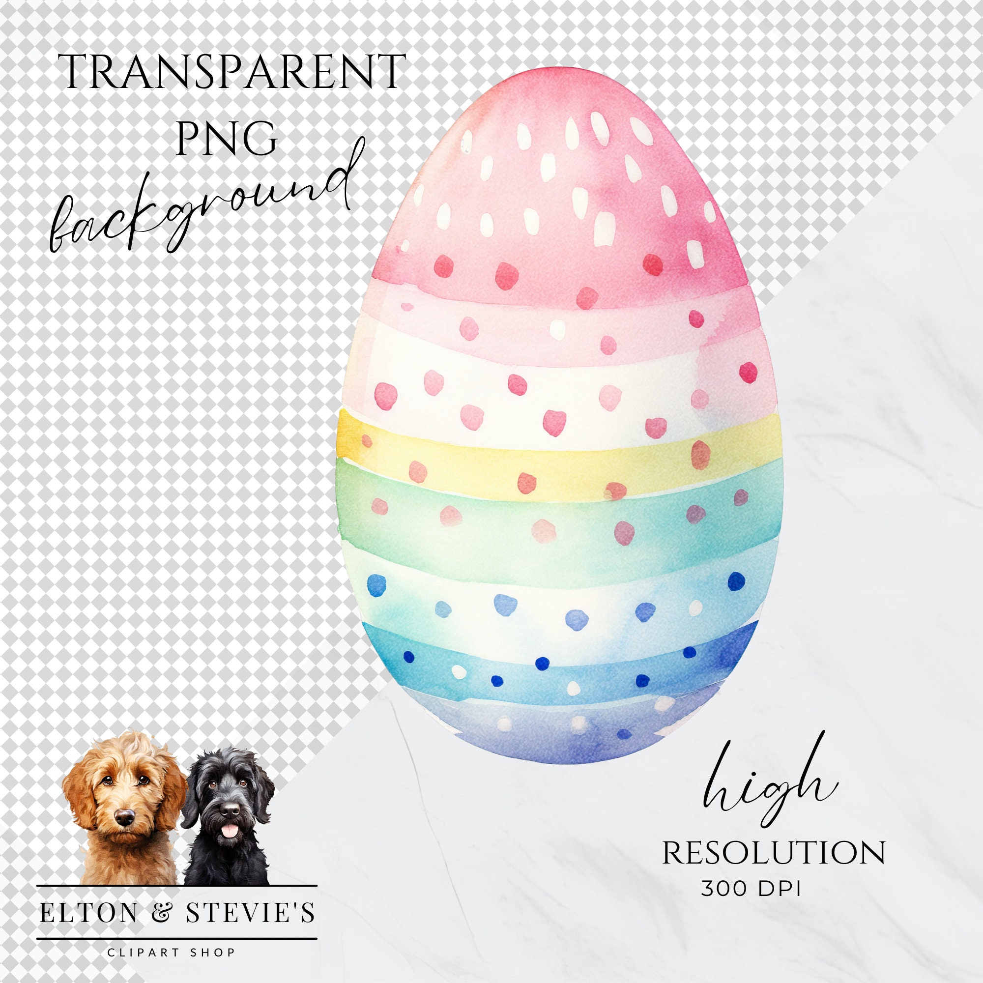 Pastel Easter Eggs Clipart, Floral Watercolor Easter Eggs Clip Art ...