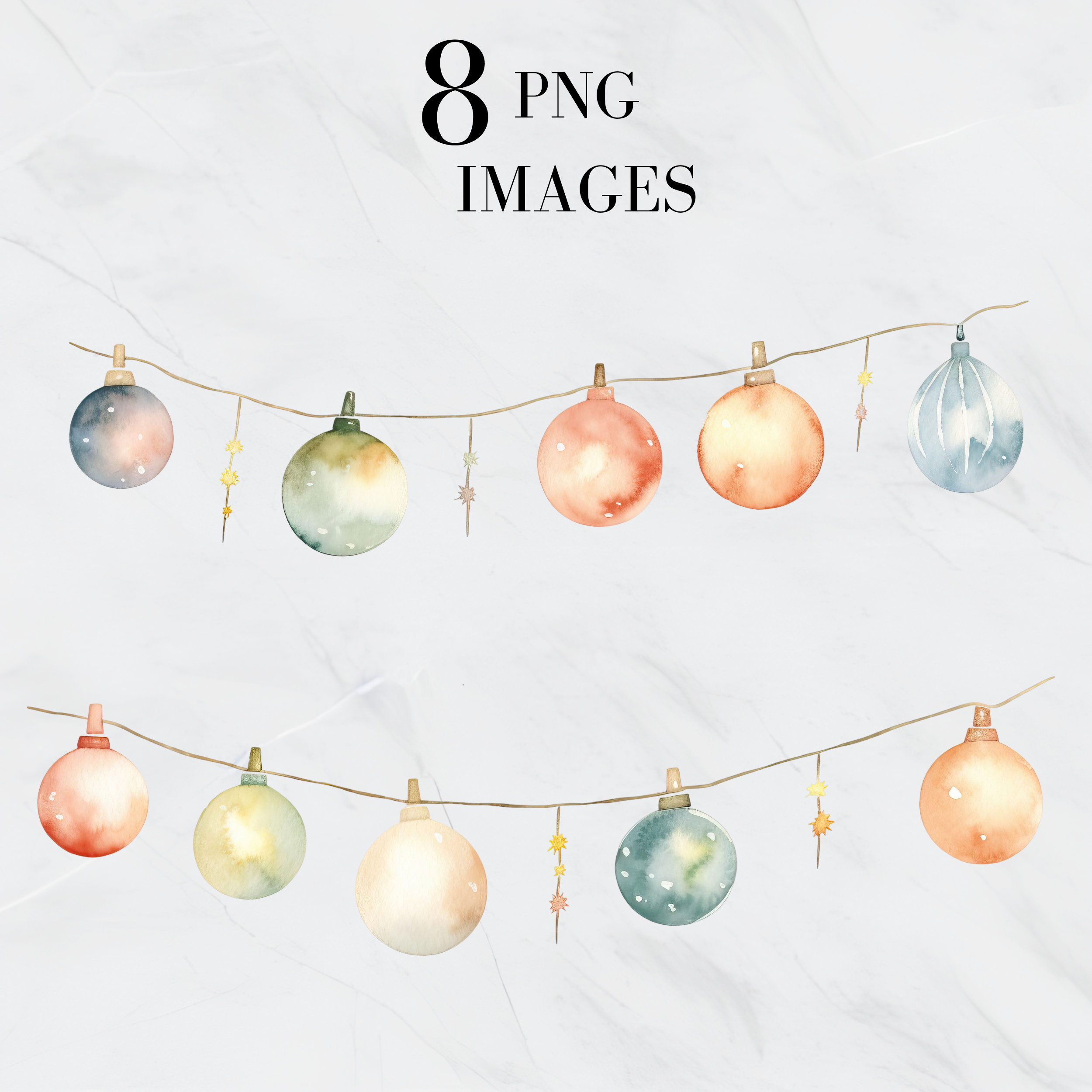 Watercolor Christmas Lights Clipart, Christmas Tree Lights Clipart ...