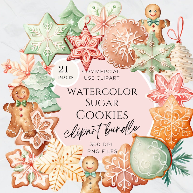Sugar Cookie Clipart - Etsy